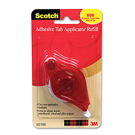 Scotch Photo Splits Adhesive Tab Applicator 0.33 x 10.9 Refill Of 650 ...