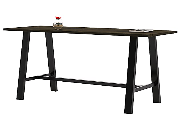 KFI Studios Midtown Bistro Height Wood Rectangular Conference Table 41 ...
