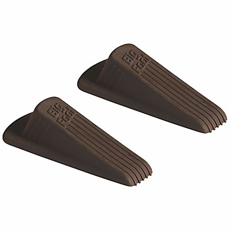 Master Caster Big Foot Doorstops 1 14 H x 2 W x 4 34 D Brown Pack Of 2 ...