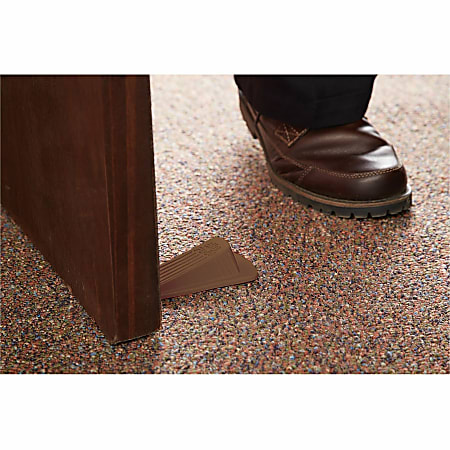 Master Caster Big Foot Doorstops 1 14 H x 2 W x 4 34 D Brown Pack Of 2 ...