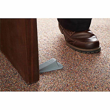 Master Caster Big Foot Doorstops 1 14 H x 2 W x 4 34 D Gray Pack Of 2 ...