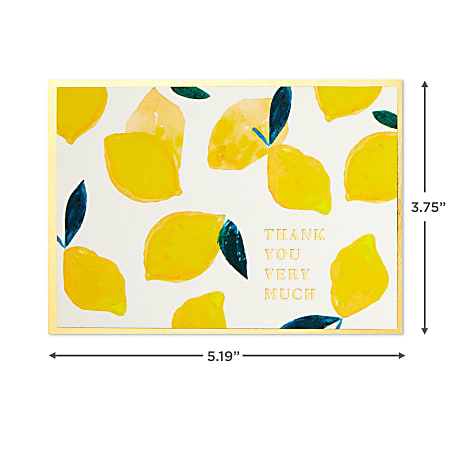 Hallmark Blank Thank You Note Cards Sweet Lemons Pack of 10 Cards with ...