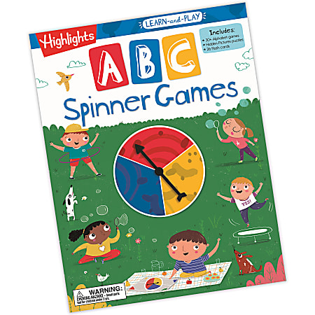 Highlights Learn And Play ABC Spinner Games Pre K K - Office Depot