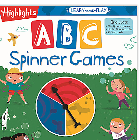 Highlights Learn And Play ABC Spinner Games Pre K K - Office Depot