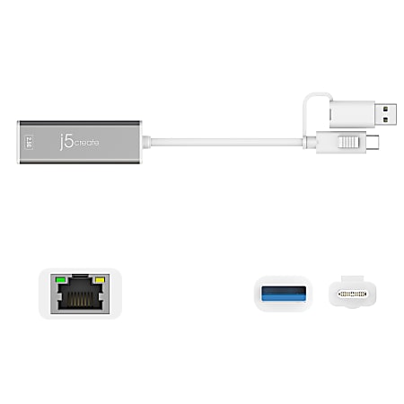 j5create USB C To 2.5 Gigabit Ethernet Adapter 3 1516 Space Gray ...