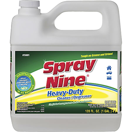 Spray Nine Heavy Duty Cleaner And Degreaser Disinfectant Liquid 128 Oz ...