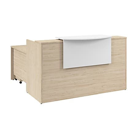 Bush Business Furniture Arrive 72 W L Shaped Reception Desk with ...