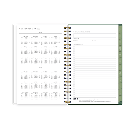 2025 2026 Blue Sky WeeklyMonthly Academic Planner 5 x 8 KV Lemonfresh ...