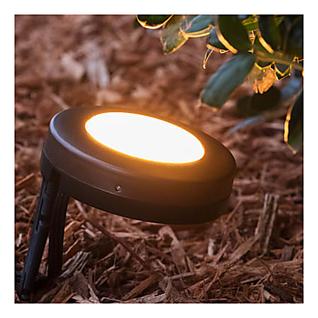 Enbrighten Seasons LED Outdoor Landscape Puck Lights 12 Puck Oil Rubbed ...