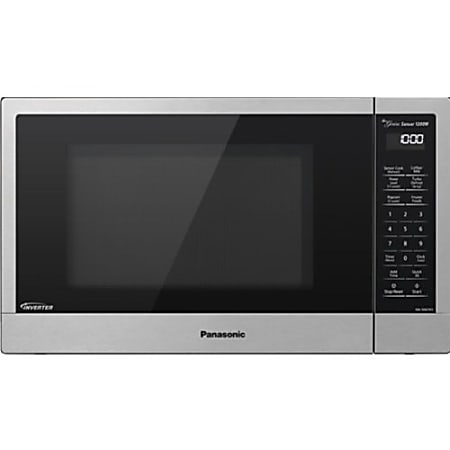 Panasonic NN SN66KB Microwave Oven Single 1.2 ftandsup3 Capacity Microwave 11 Power Levels 1200 W Microwave Power 120 V AC Freestanding Black Office Depot