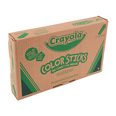 Crayola Color Sticks Classpack Assorted Colors Pack Of 120 Color Sticks ...