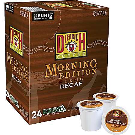 Diedrich Coffee Single Serve Coffee K Cup Decaffeinated Morning Edition ...