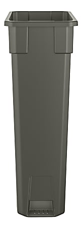 Suncast Commercial Narrow Rectangular Resin Trash Can 23 Gallons 30 H x ...