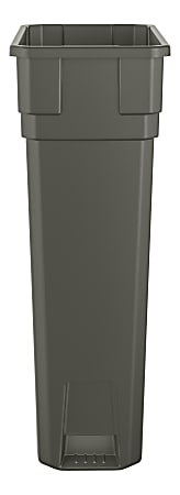 Suncast Commercial Narrow Rectangular Resin Trash Can 23 Gallons 30 H x ...