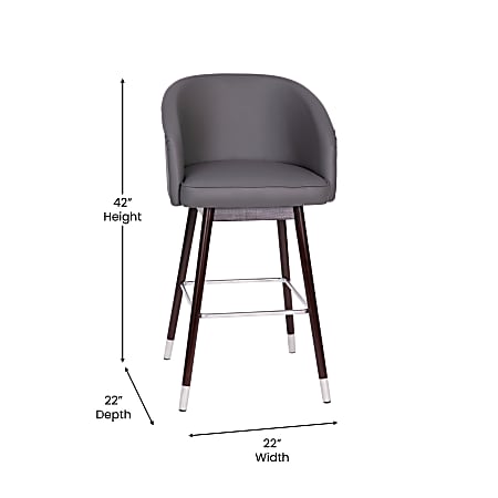 Flash Furniture Margo Commercial Grade Mid Back Modern Bar Stools ...