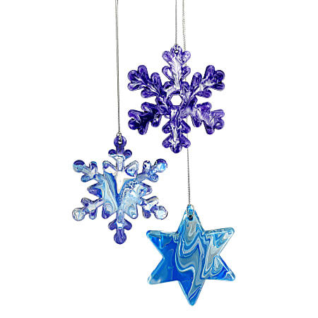 Brea Reese Acrylic Snowflake Ornament Pouring Kit 9 H x 4 14 W x 1 12 D ...