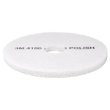 3M 4100 Super Polishing Floor Pads 17 Diameter White Box Of 5 - Office ...