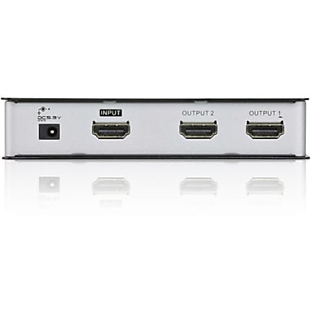 ATEN 2 Port HDMI Splitter 1 x HDMI In 2 x HDMI Out - Office Depot