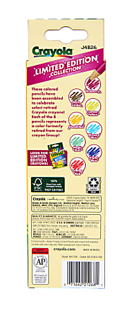 Crayola Limited Edition Colors Colored Pencils 8 Ct School Supplies ...