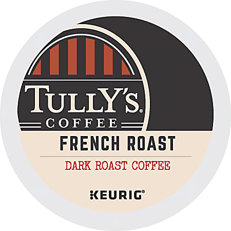 Tullys Coffee Single Serve Coffee K Cup Pods French Roast Carton Of 24 ...