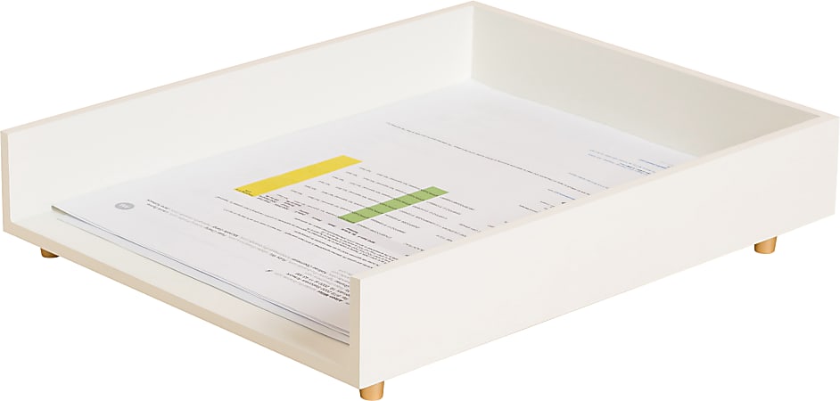 U Brands Juliet Collection Stackable Paper Tray 2 12 H x 9 1316 W x 12 ...