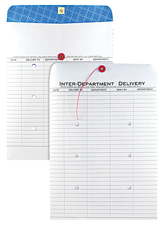 Quality Park Treated Interdepartment String and Button Closure ...