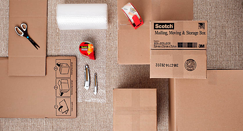 Scotch Long Lasting Storage Packaging Tape 1 78 x 54.6 Yd. Pack Of 3 ...