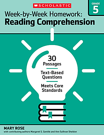 Scholastic Week By Week Homework Reading Comprehension Workbook Grade 5 ...