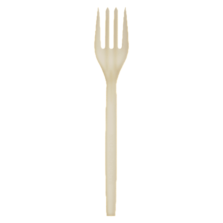 Eco Products Plant Starch Material Cutlery Forks Beige Pack Of 50 ...