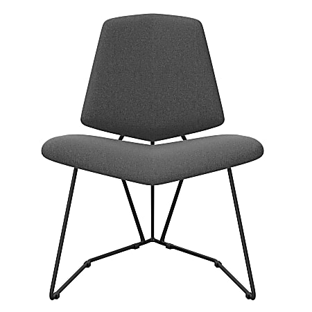 National Amos 22 W Fabric Lounge Chair With Metal Frame Nocturnal Dark ...