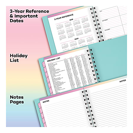 Matt Crump Cambridge Academic WeeklyMonthly Planner 5 12 x 8 12 Pastel ...