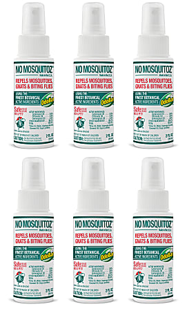 No Natz No Mosquitoz Botanical Bug Repellent 2 Oz Pack Of 6 Bottles ...