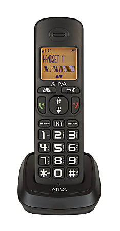 Ativa DECT 6.0 3 Handset Cordless Phone System With Answering Machine ...