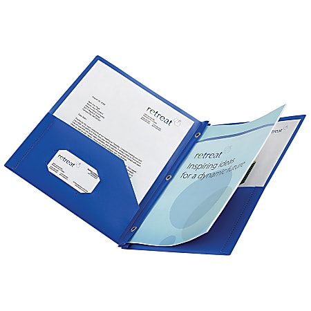 Office Depot Brand 2 Pocket School Grade Poly Folder with Prongs Letter ...