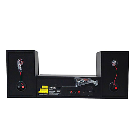 Victor Milwaukee VDTS 4400 BK Desktop Home Stereo System with CD Player ...