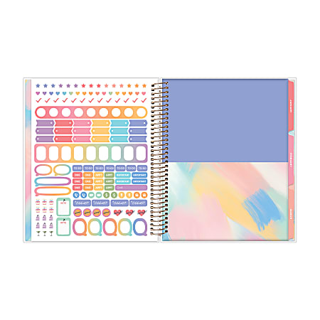 2025 Blue Sky WeeklyMonthly Planning Calendar 7 x 9 Solid Iris January ...