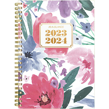2023 2024 AT A GLANCE BADGE 13 Month Academic WeeklyMonthly Planner 5 ...