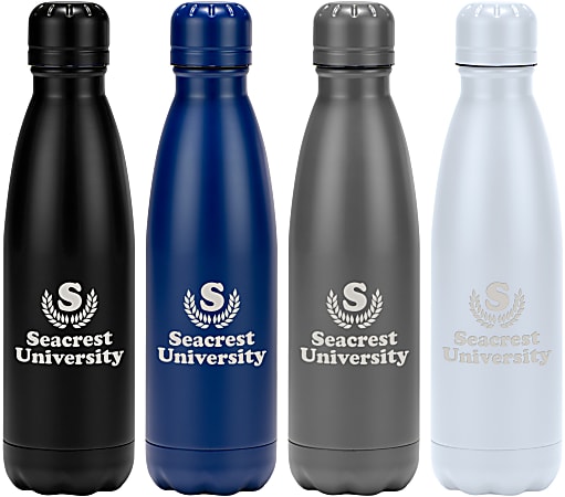 Custom Voyager Stainless Steel Vacuum Bottle 17 Oz Assorted Colors ...