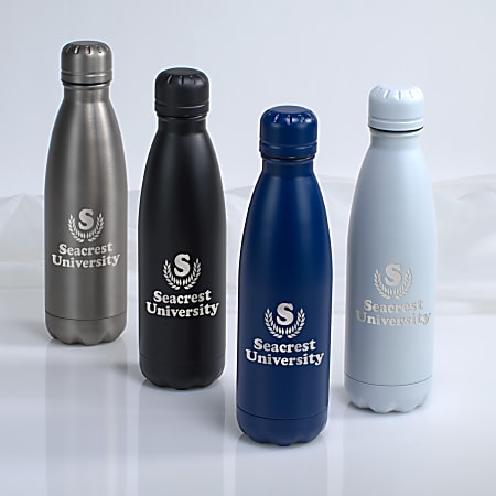 Custom Voyager Stainless Steel Vacuum Bottle 17 Oz Assorted Colors ...