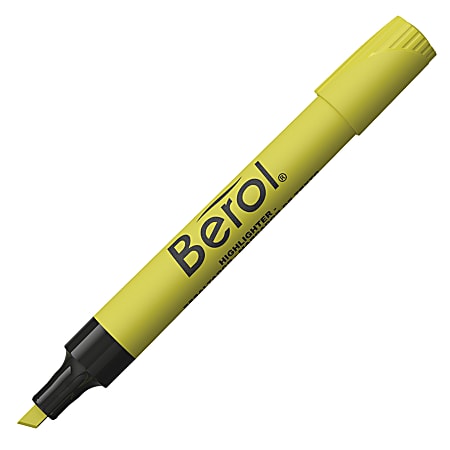 Berol by Eberhard Faber 4009 Highlighters Yellow Box Of 12 - Office Depot
