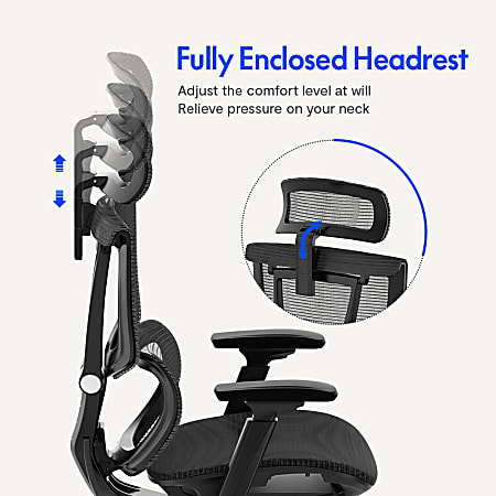 FlexiSpot C7 Ergonomic Mesh High Back Office Chair Black C7BMESH ...