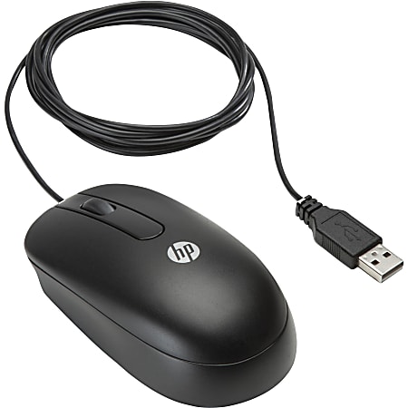 HP Laser Mouse, 3 Button, Black, 1-Pack