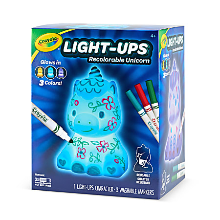 Illuminate creativity with the Crayola Light Up Unicorn Toy. Its a ...