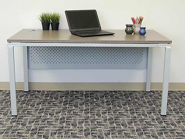 Boss Office Products Simple System Workstation 71 x 30 Driftwood ...