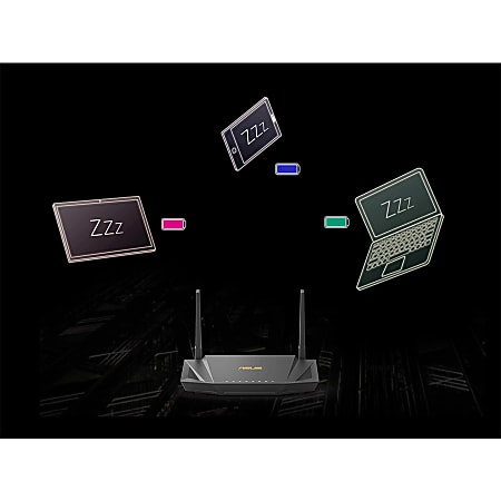 Asus RT AX56U Wi Fi 6 IEEE 802.11ax Ethernet Wireless Router 2.40 GHz ...
