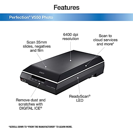 Epson Perfection V550 Photo Scanner - Office Depot