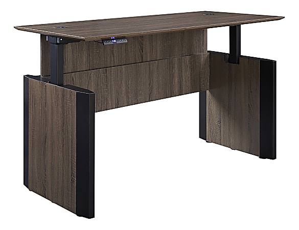Forward Furniture Allure Height Adjustable Desk 72 W x 30 D Southern ...
