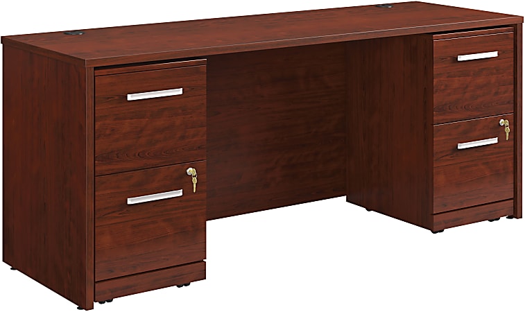 Sauder Affirm Collection Executive Desk With Two 2 Drawer Mobile ...