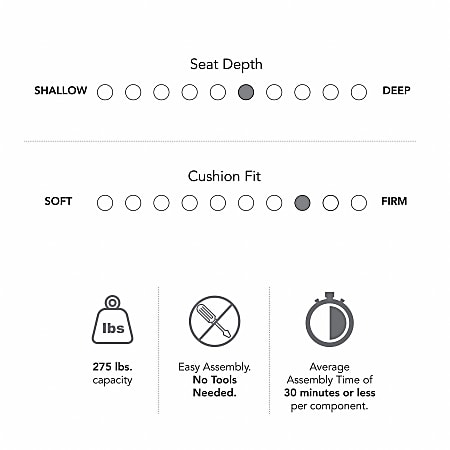 Bush® Furniture Coventry Accent Chair With Arms, Beige Herringbone ...