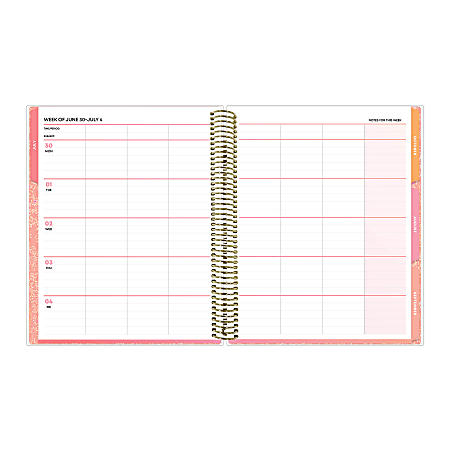 2025 2026 Blue Sky WeeklyMonthly Academic Planner 8 12 x 11 Tropicana ...